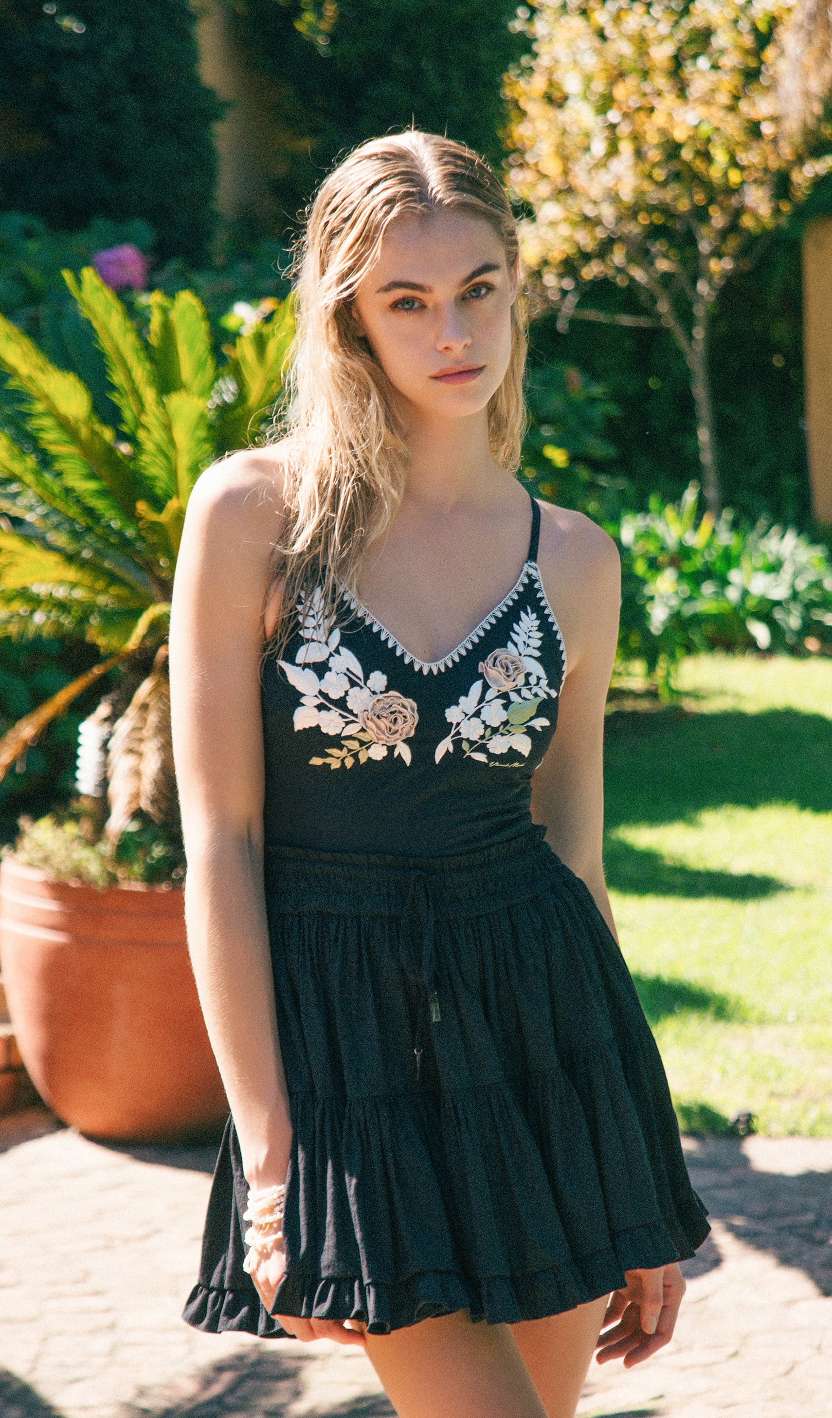 Elizabeth Mini Tiered Skirt | Visual Mood